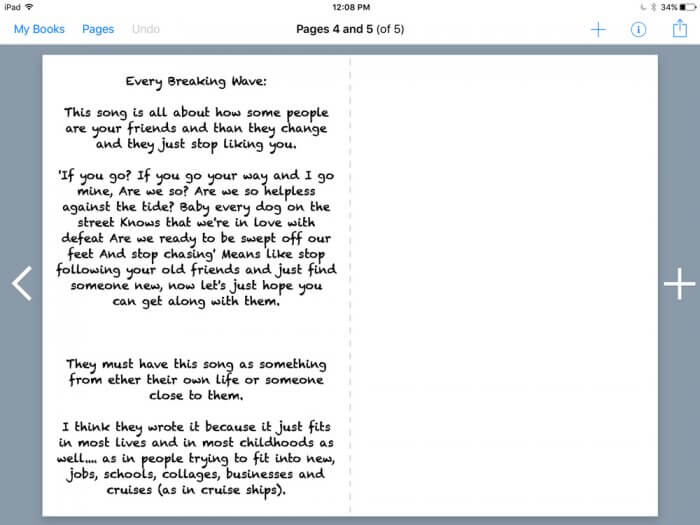 Creating ebooks in the music classroom - Book Creator app