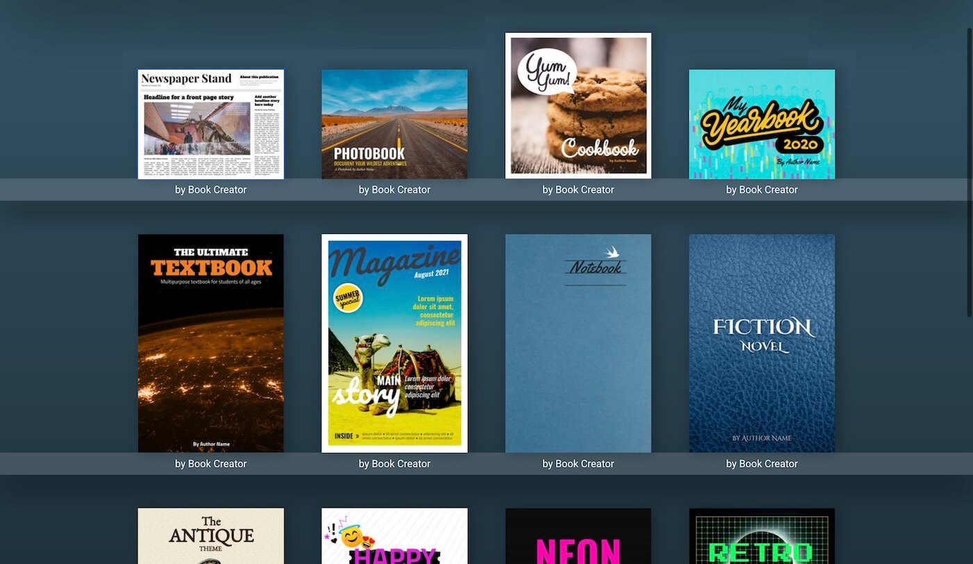 You Can Now Create With Templates In Book Creator Book Creator App