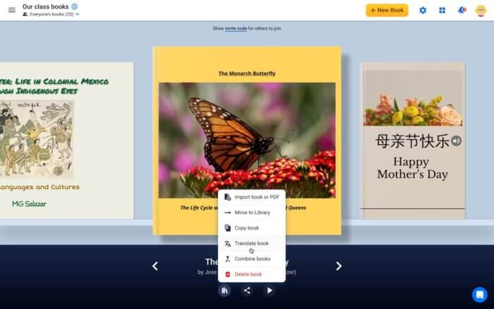 New: Translate your books in Book Creator! - Book Creator app