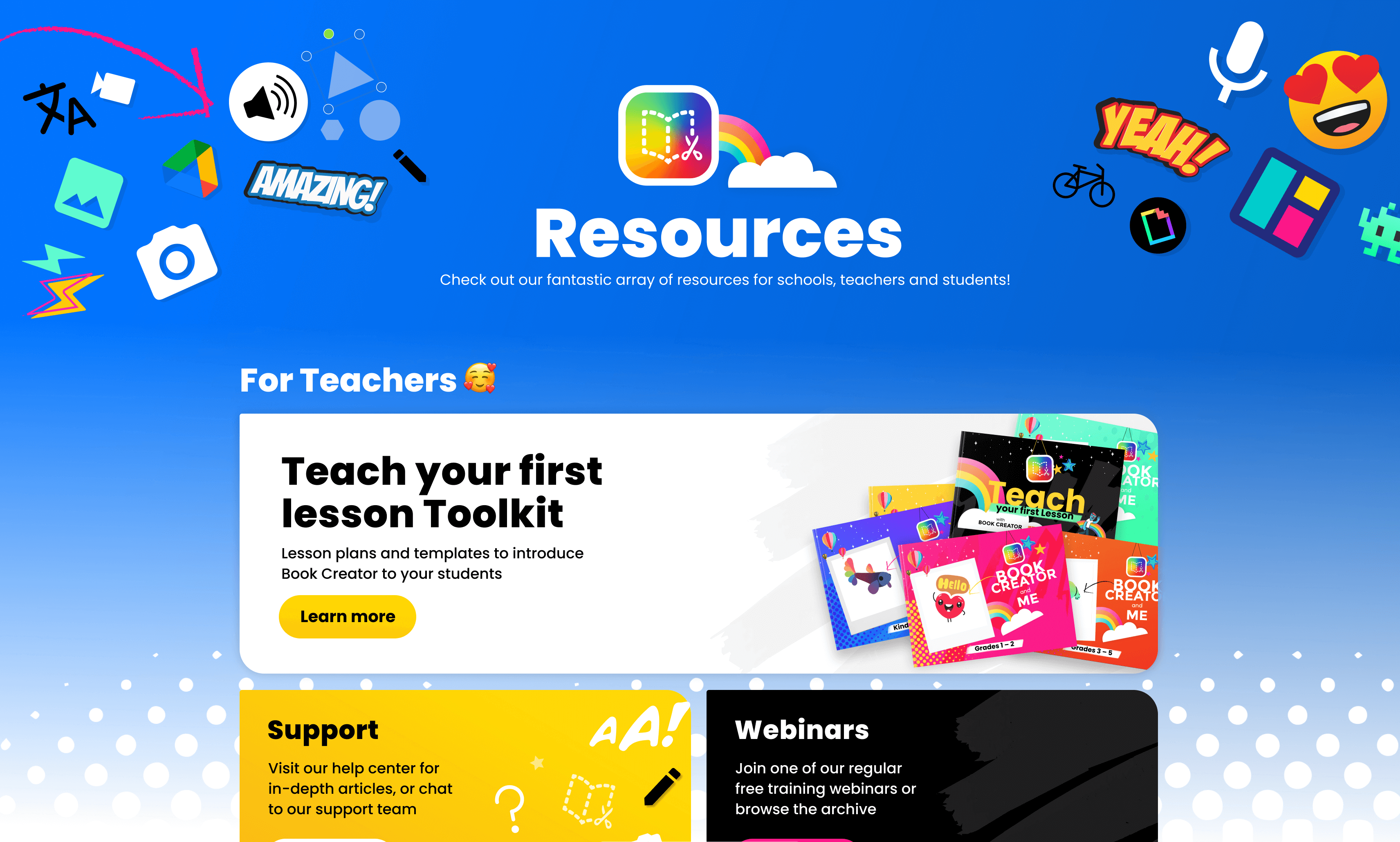 Resources - Book Creator app