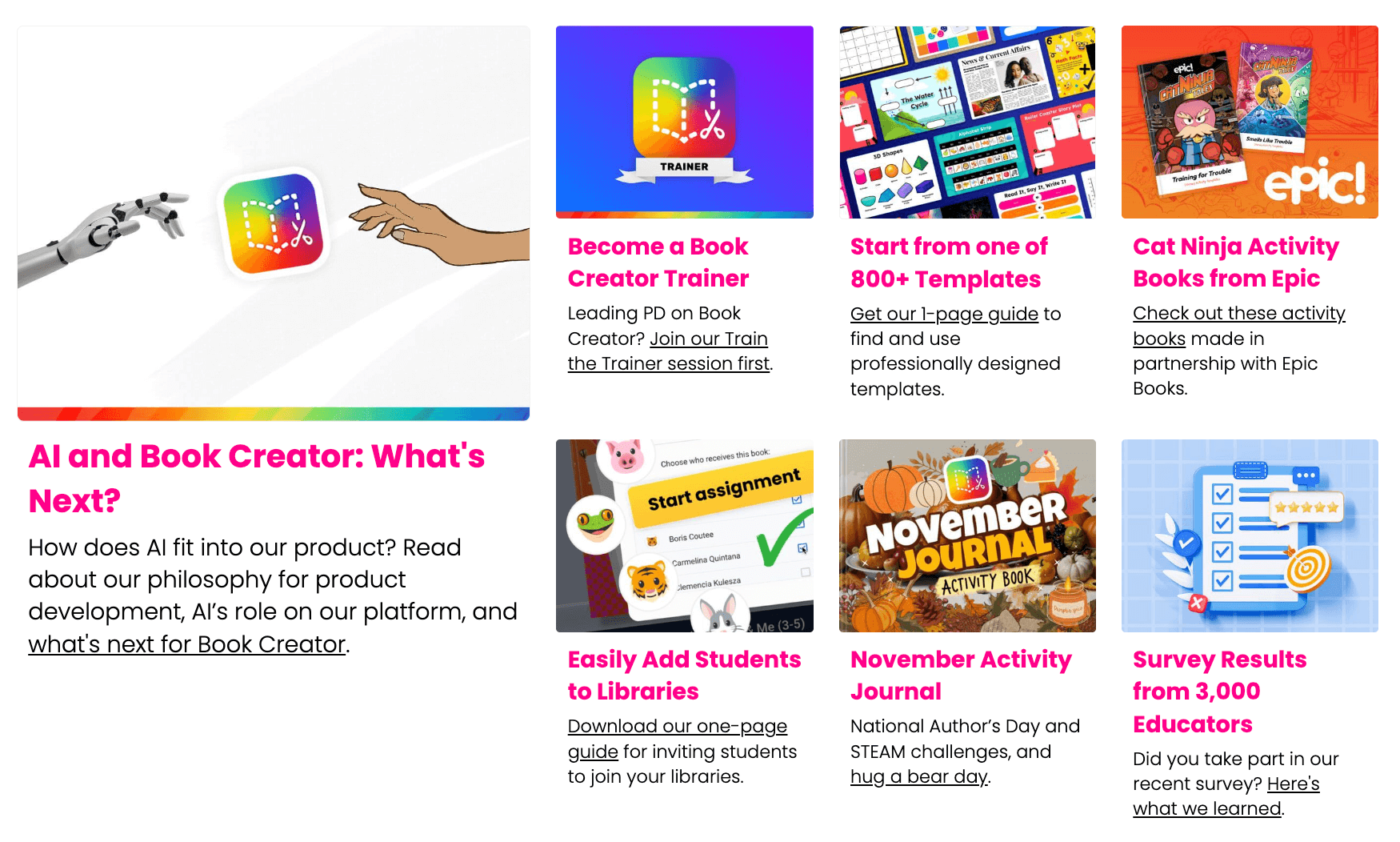 November 2024 - Book Creator app