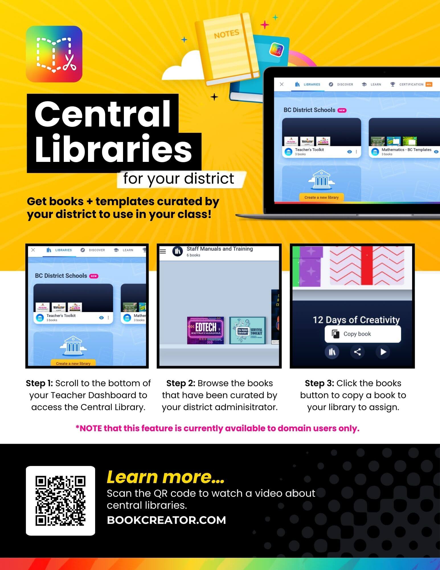 Central Libraries - Book Creator app