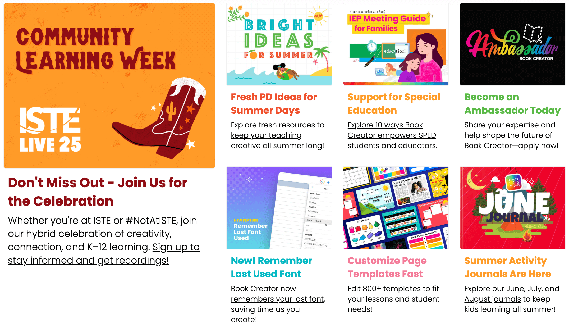 Tech Notes June 2025 - Book Creator app